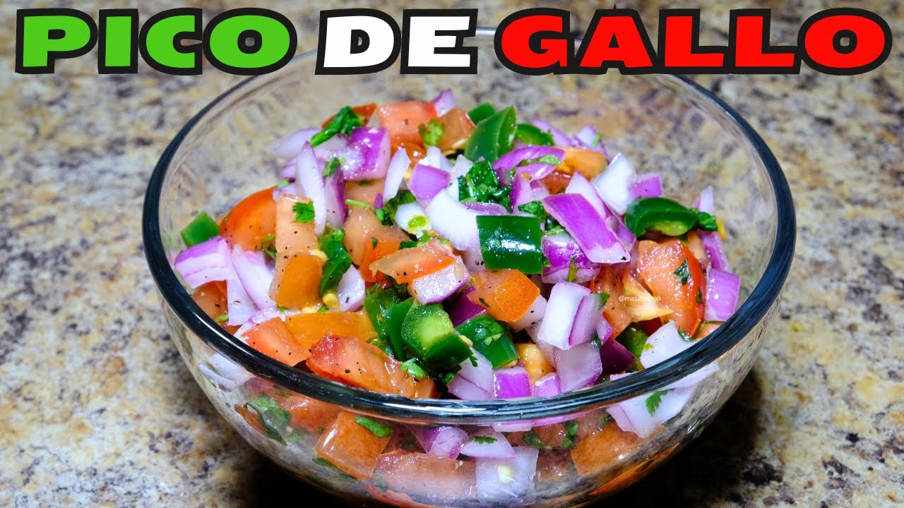 Homemade PICO DE GALLO Recipe | Fresh & Easy Salsa - YouTube