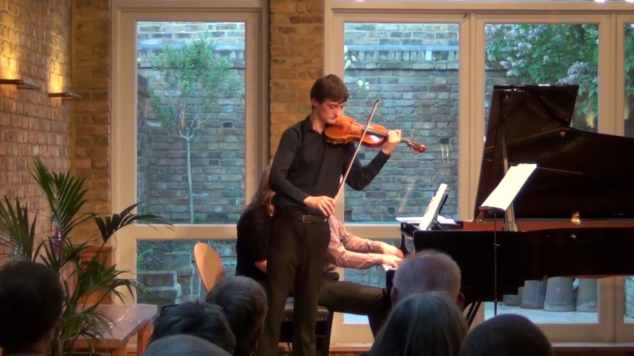 S. Barber - Canzone - Thomas Mathias, violin, Dominic Ciccotti, piano ...