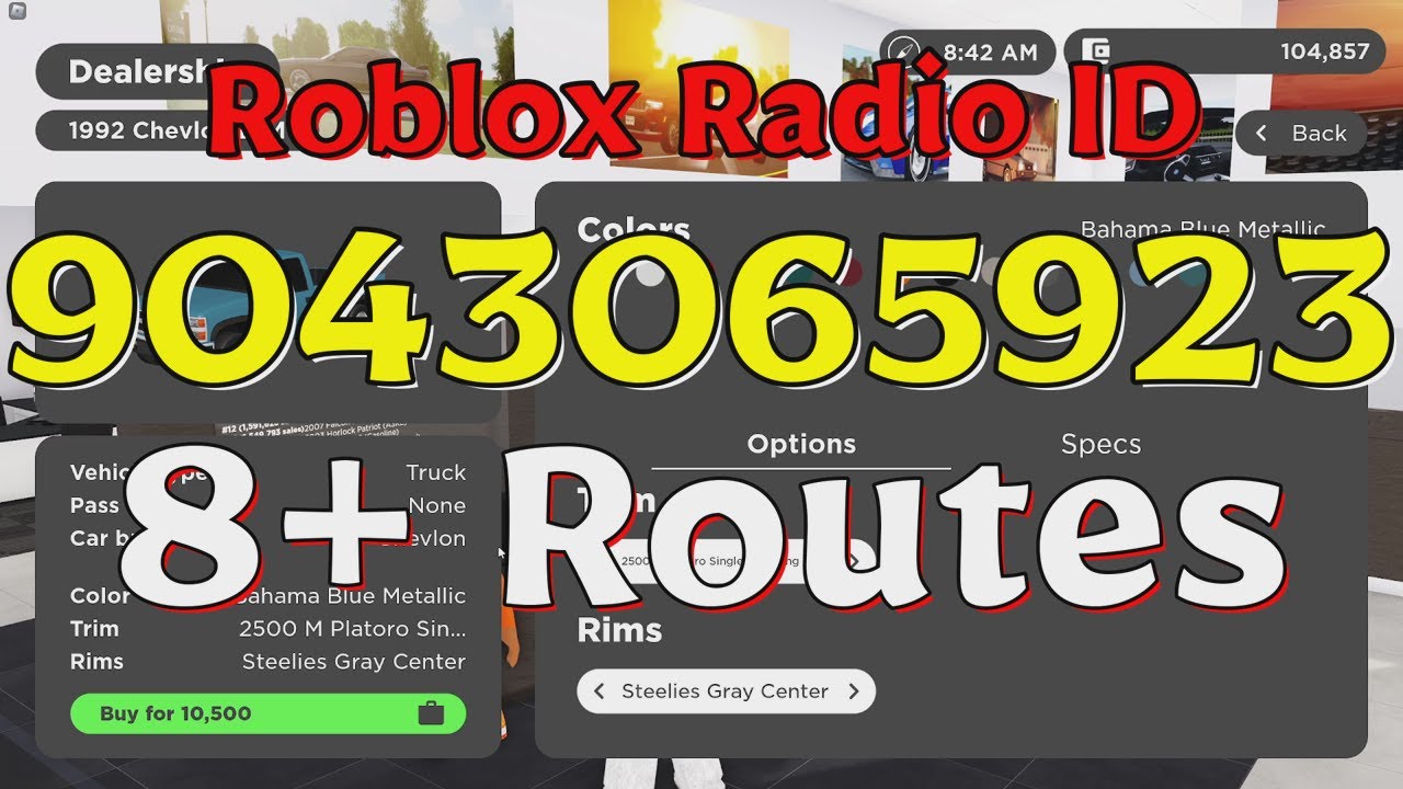 Routes Roblox Radio Codes/IDs - YouTube