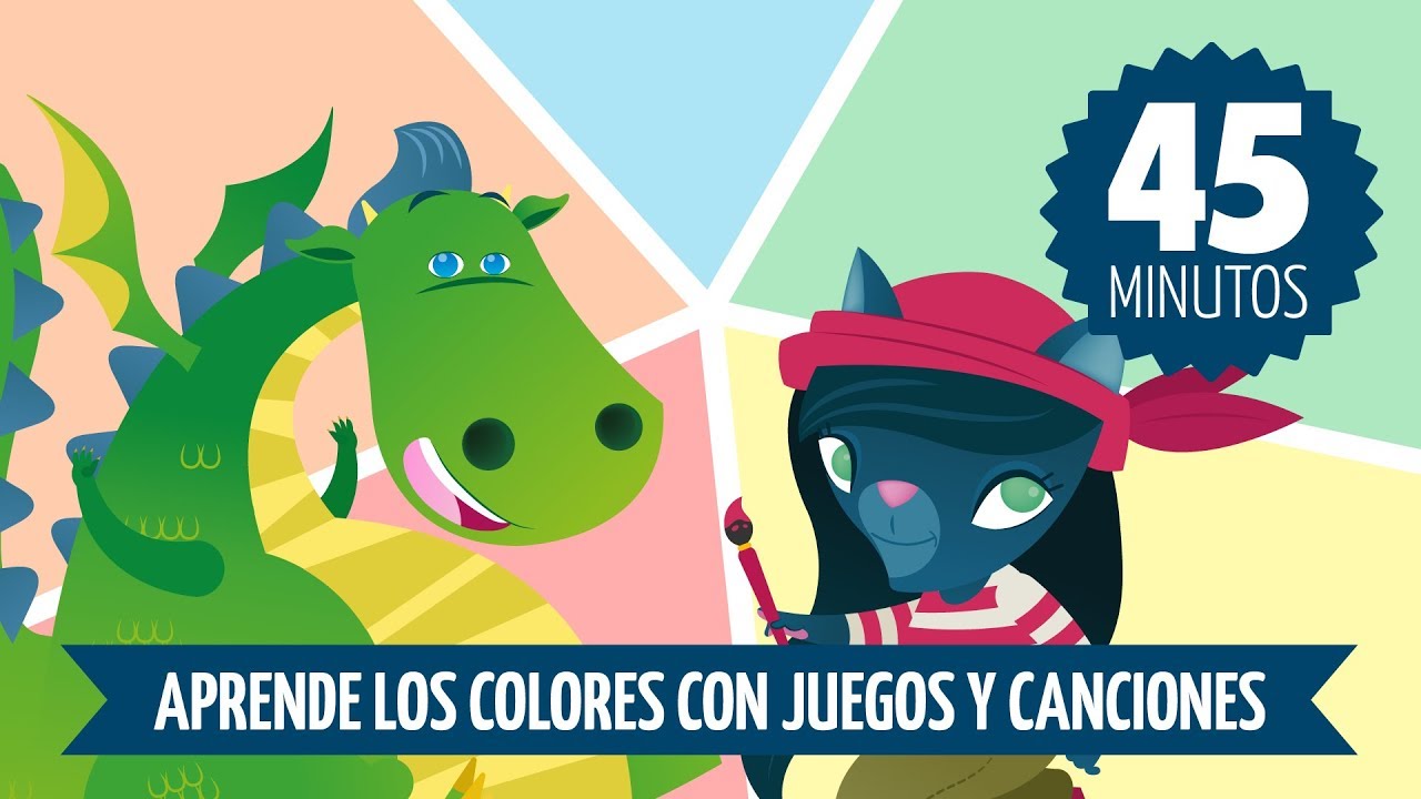 Aprende los colores con juegos y canciones. Volumen recopilatorio - YouTube