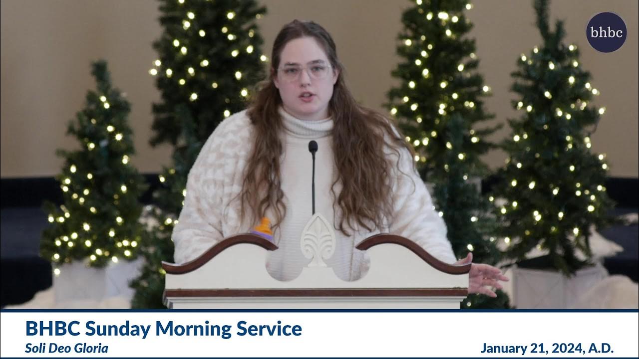 BHBC Sunday Morning Service - YouTube