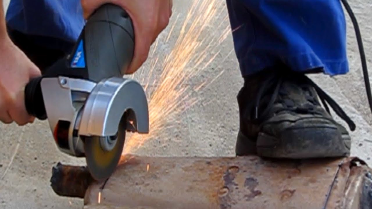 Angle Grinder Sparks in Slow Motion | Cutting a Car Muffler - YouTube