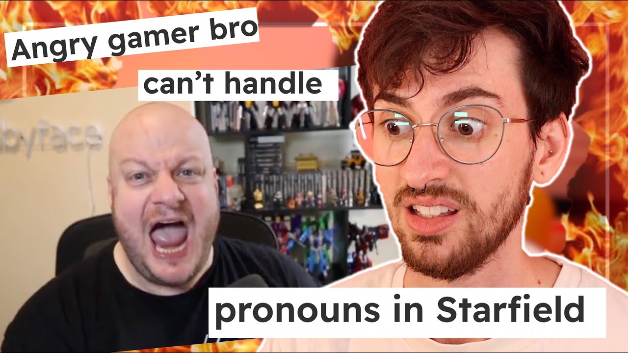 Anti-Woke Gamers Rage Over Starfield Pronouns - YouTube