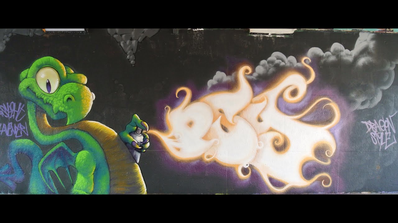 2016 Time Lapse Graffiti by PSY-2HT - YouTube