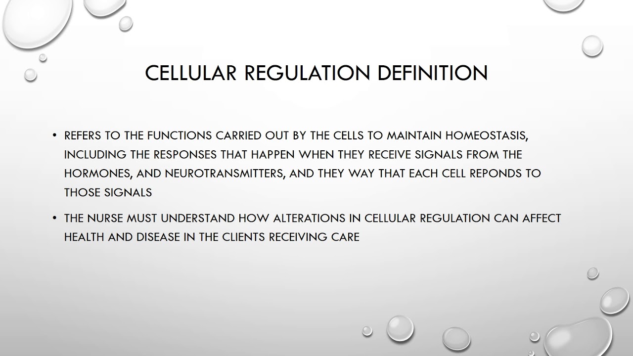 Concept of Cellular regulation - YouTube