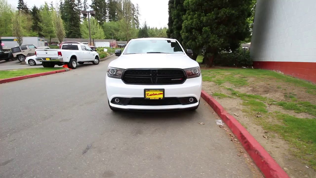 2016 Dodge Durango R/T Blacktop | White | GC362918 | Redmond | Seattle ...