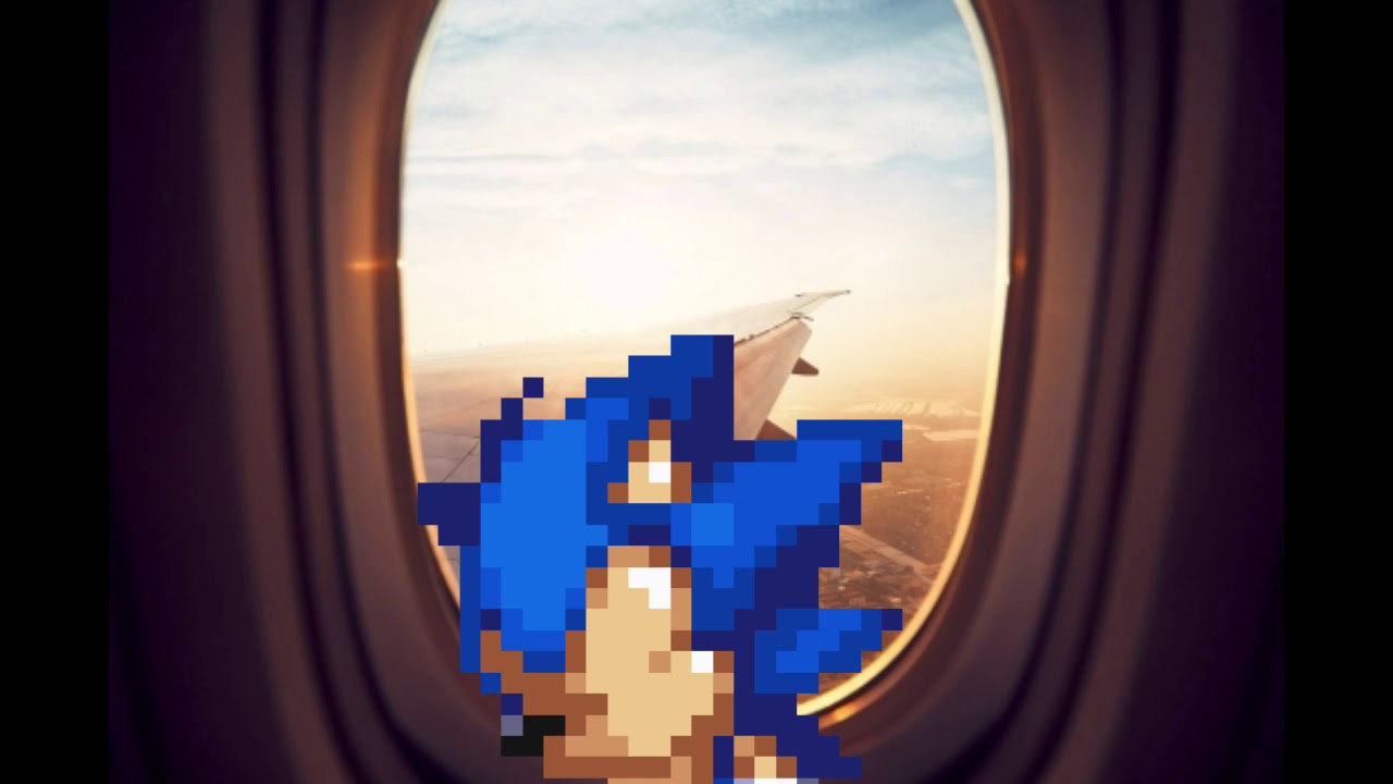 sonic in a airplane - YouTube