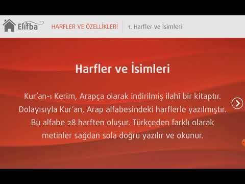 HARFLER VE İSİMLERİ(TECVİD)
