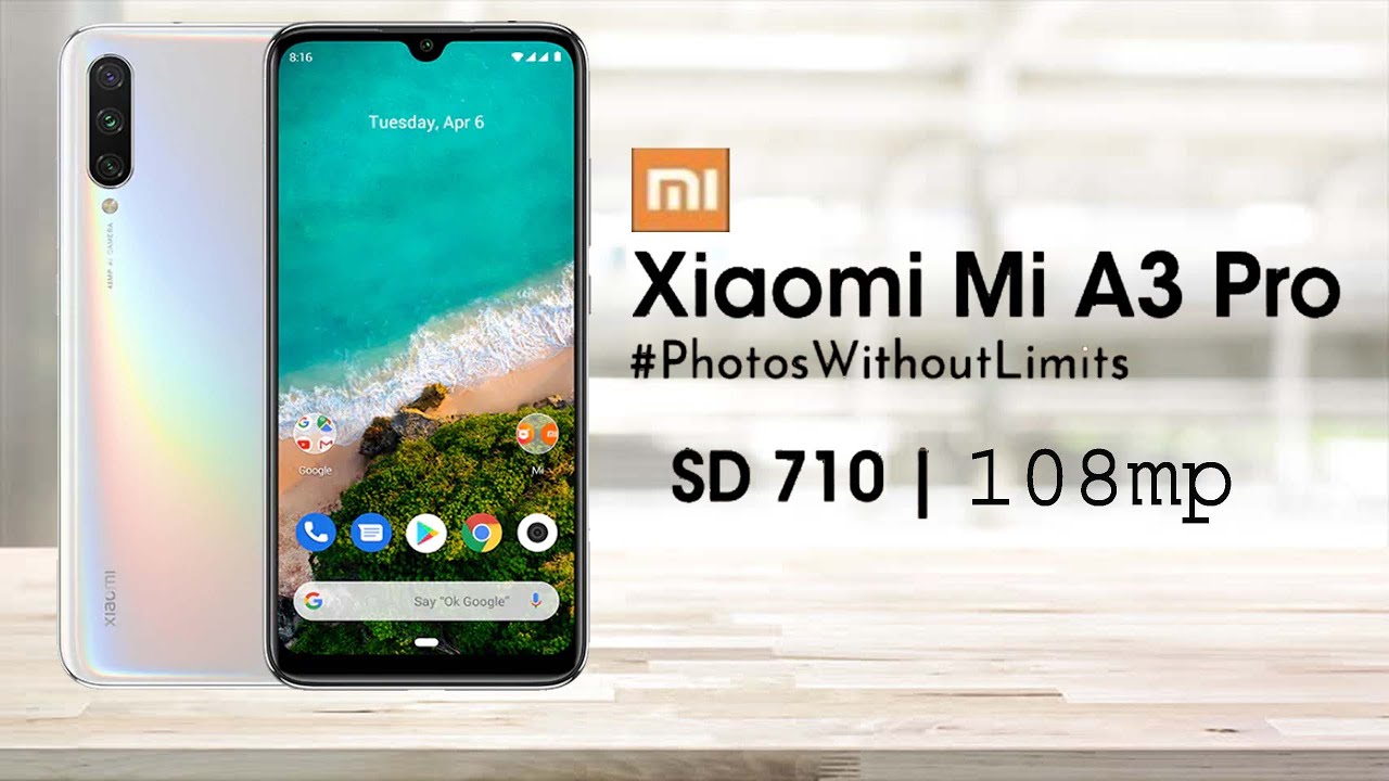 Mi A3 Pro - 108MP Camera, Snapdragon 730G, Indisplay Fingerprint ...