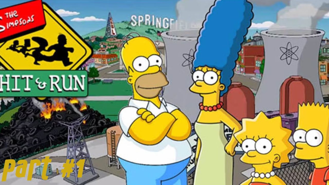Homer running over people with the family sedan - The Simpsons Hit and ...