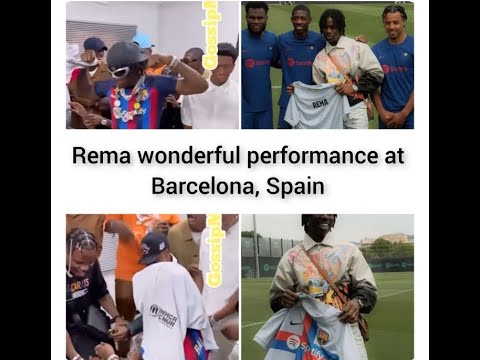 Rema wonderful performance at Barcelona, Spain - YouTube