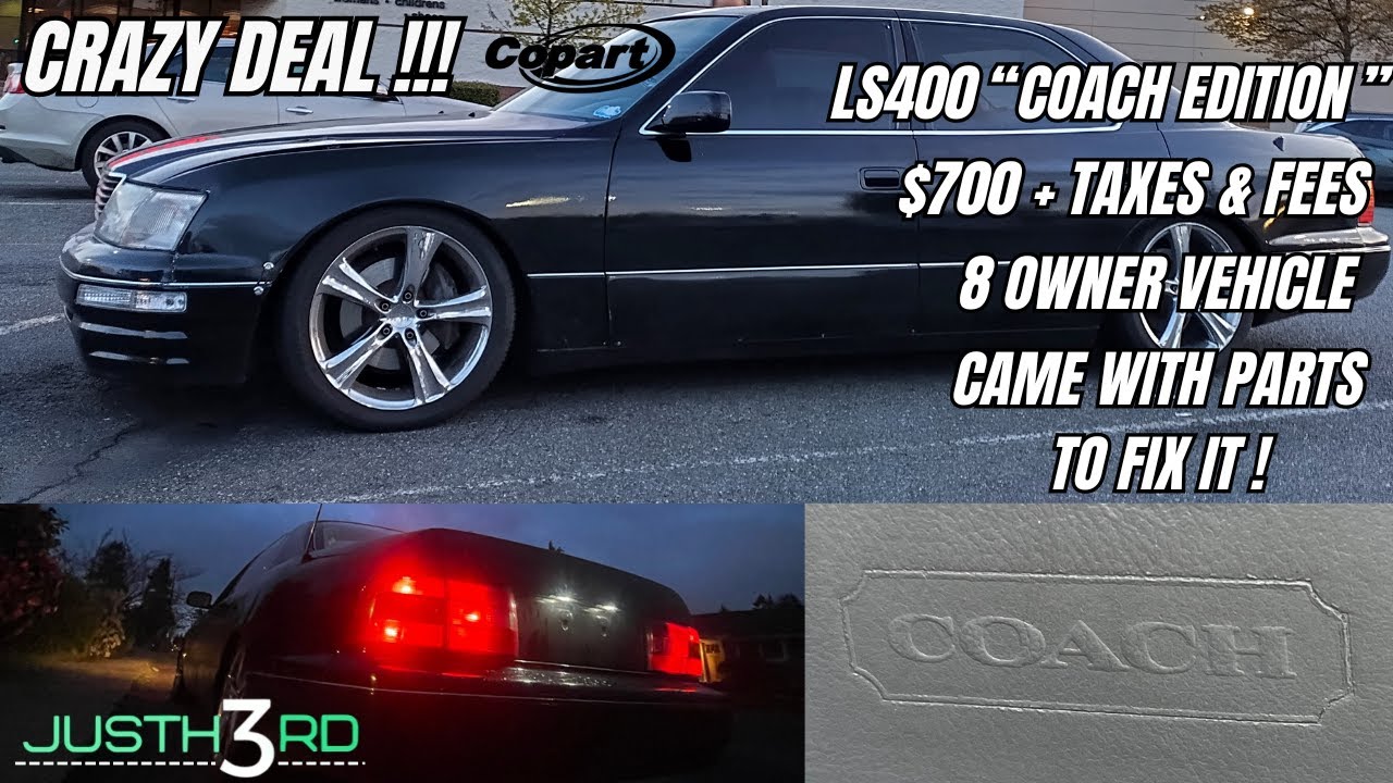 BUYING A LEXUS LS400 "COACH" EDITION FROM COPART! / FIRST TIME TOWING A ...