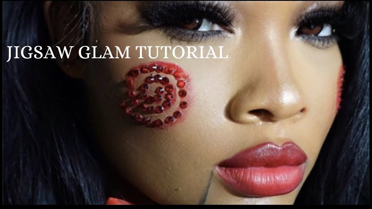 JIGSAW GLAM HALLOWEEN TUTORIAL 2023 | CHAKIRACHANEL - YouTube