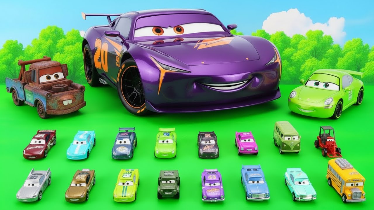 Disney Pixar Cars , Lightning McQueen Filmore Cruz Ramirez Chevrolet ...