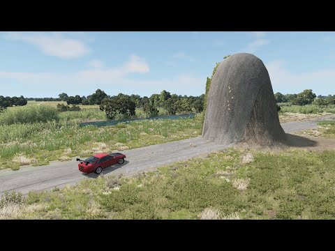 Cars vs Giant Bulge #13 – BeamNG.Drive