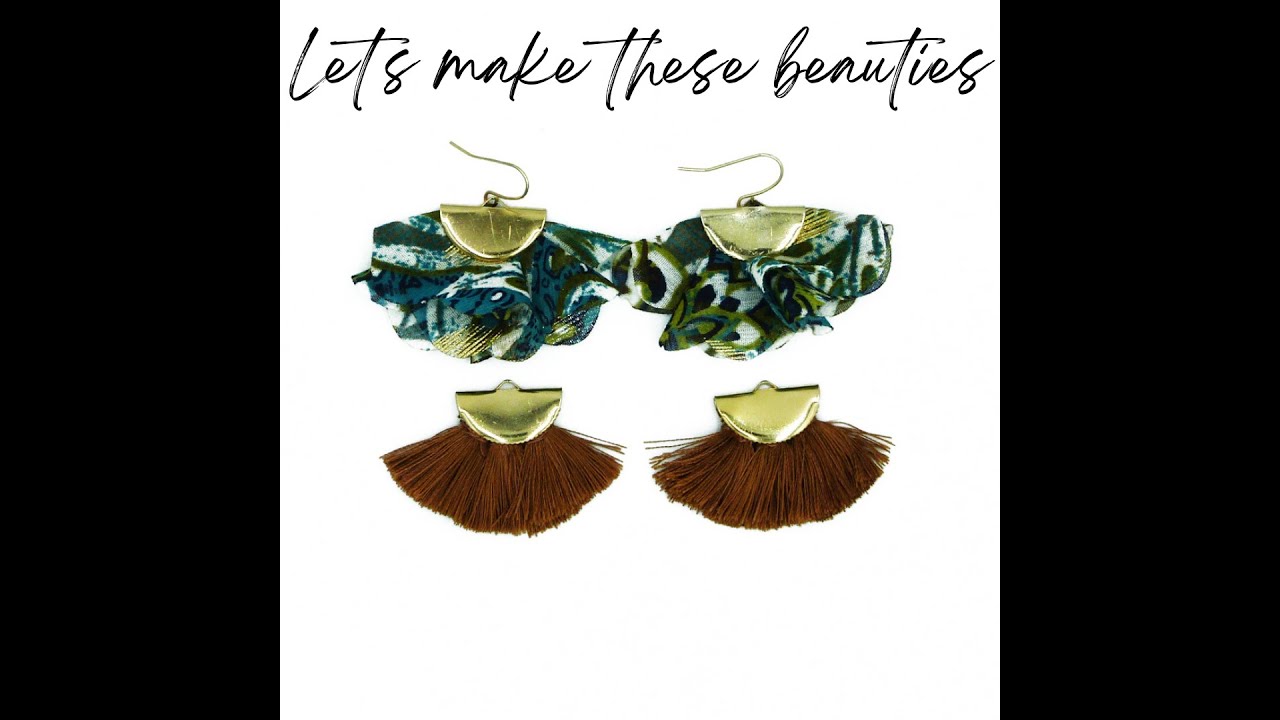 DIY make your own string and fabric tassels - YouTube