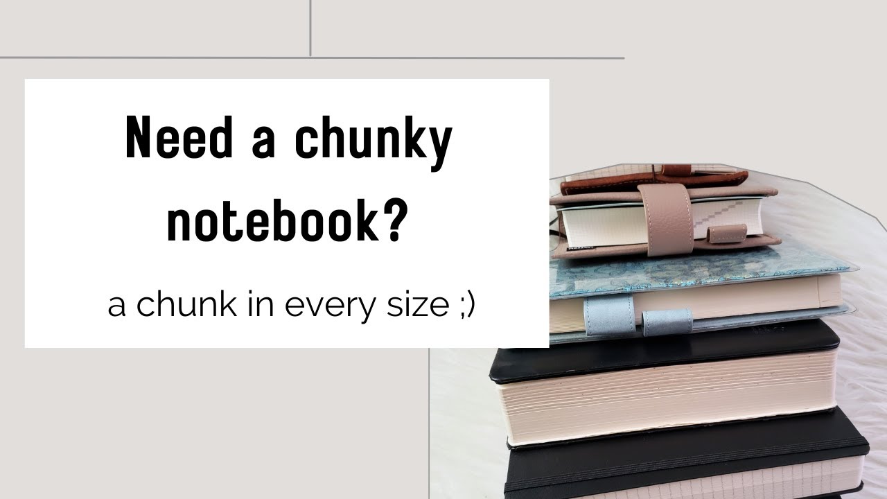 Chunky Notebook , Journal and Planner in Every Size #journaling - YouTube
