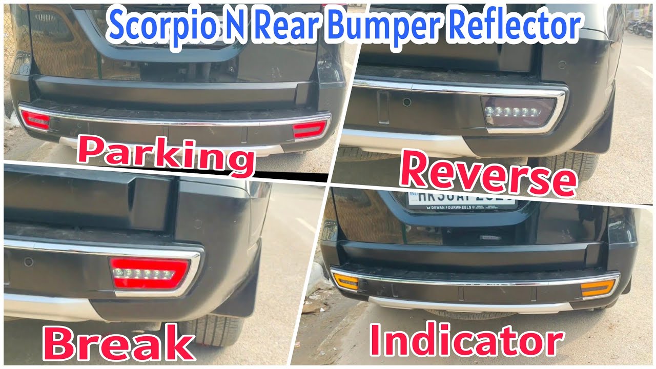 how to Scorpio N Rear Bumper Reflector matrix #Scorpionreflector Car ...