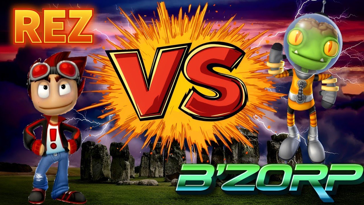 Rez vs B’Zorp en Beach Buggy Racing – Tidal Rush - YouTube