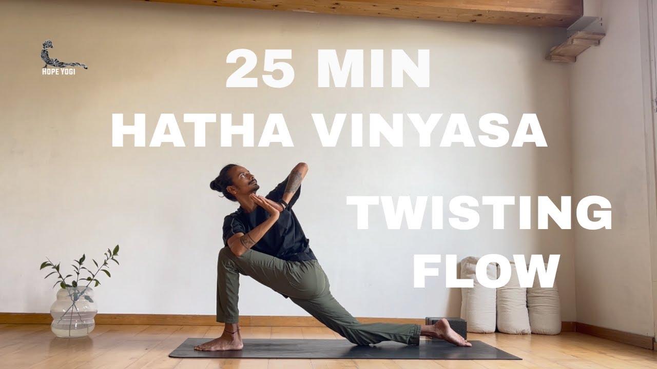 25 Min Twisting Flow to Strengthen & Stretch | Yoga for Spine & Core ...