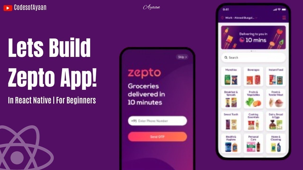 🔴Zepto App in React Native | Cart UI and Complete Payment | For Beginners - YouTube
