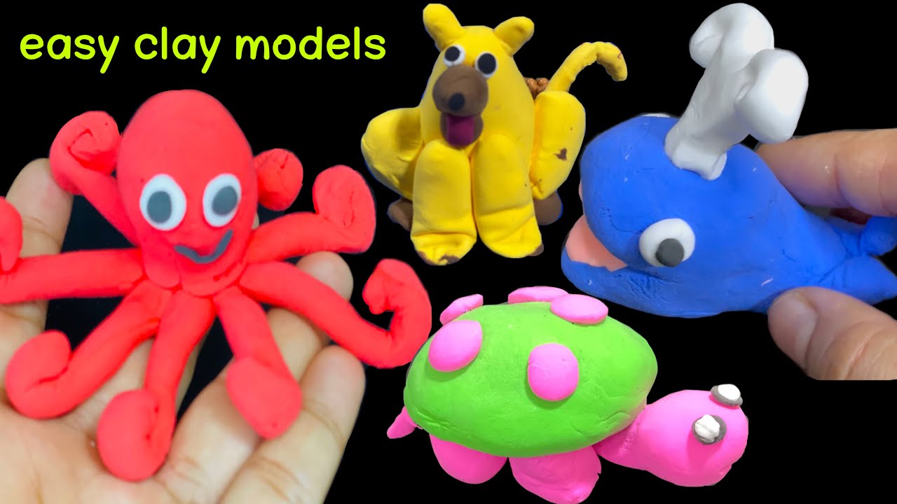 EASY CLAY MODEL IDEAS |clay model |fun time |creative ideas |sisters ...