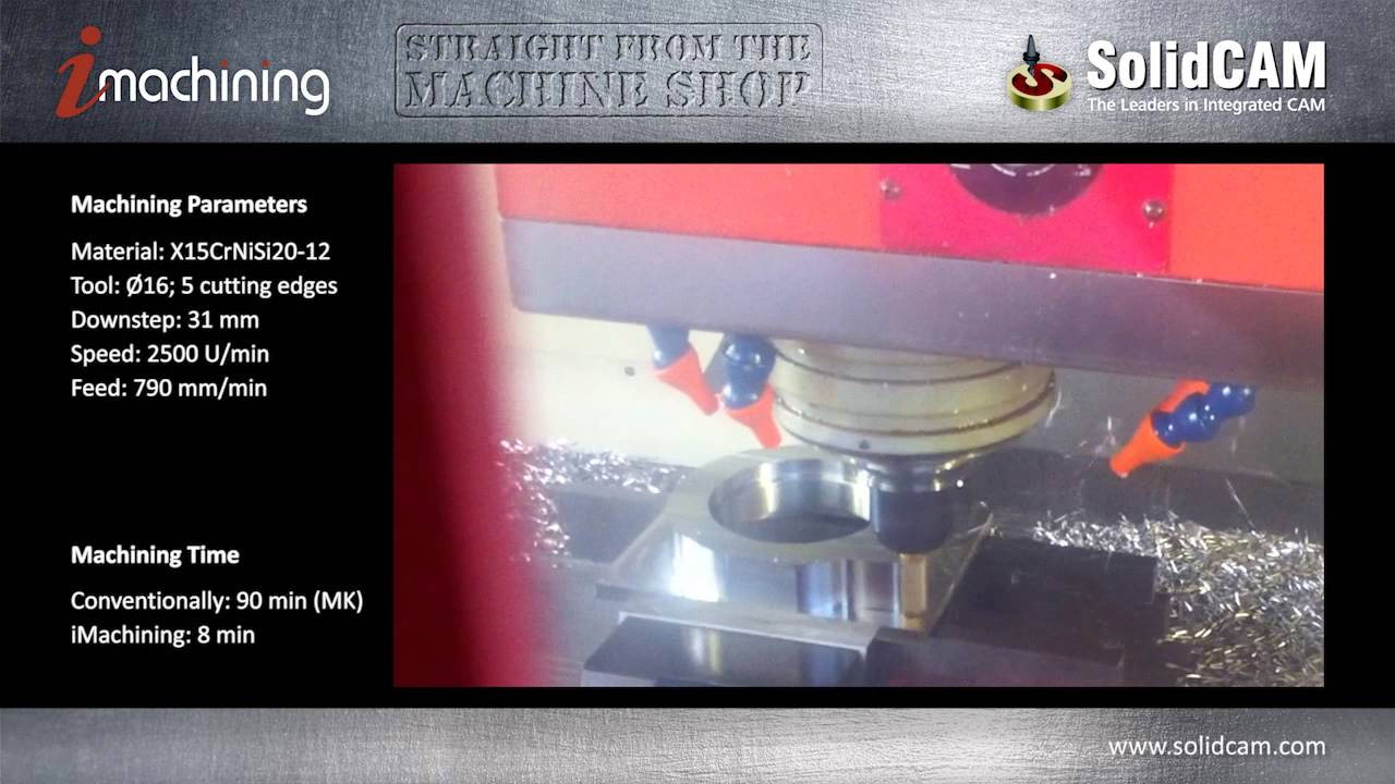 CAD CAM Software - iMachining in X15CrNiSi20-12 at Fläkatec - SolidCAM ...