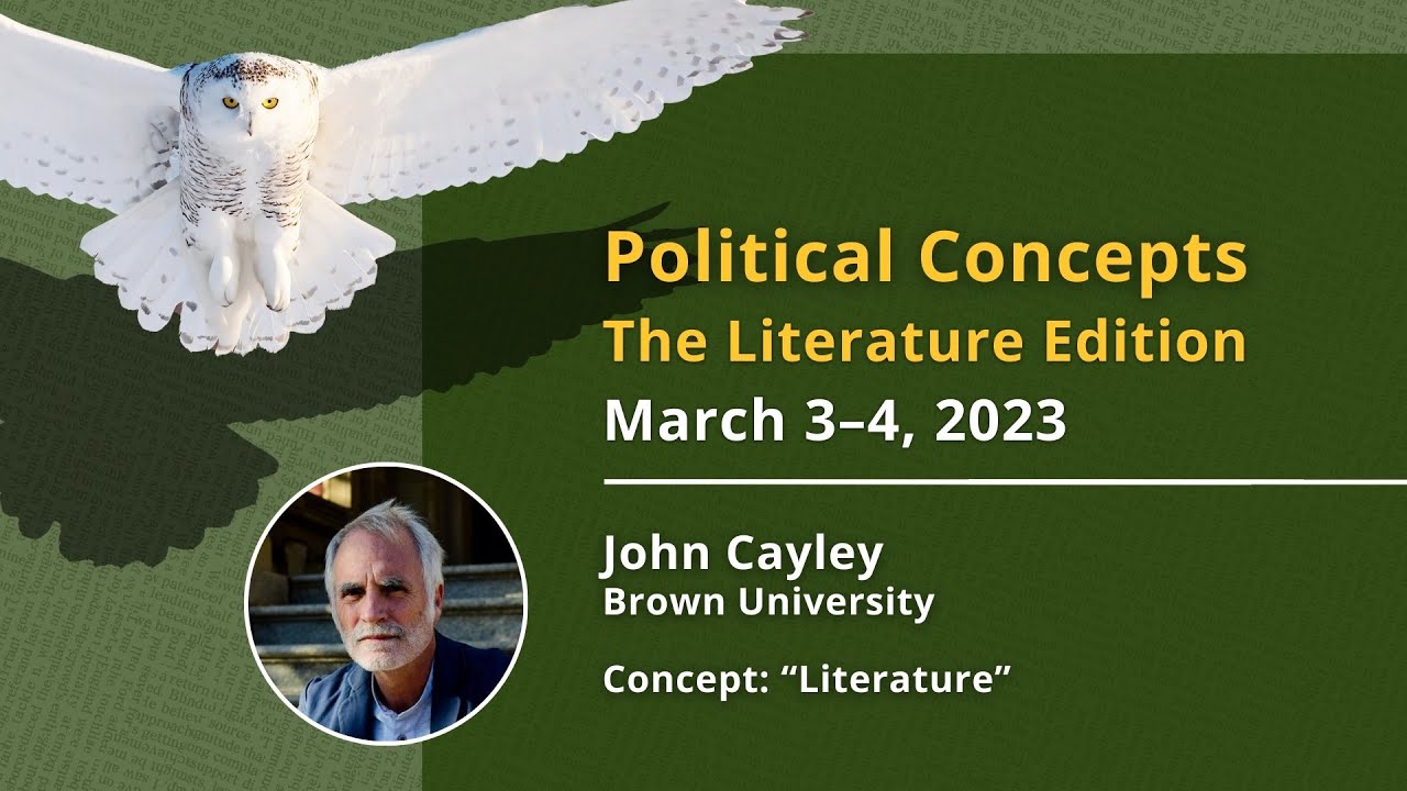 Political Concepts: Literature | John Cayley - YouTube
