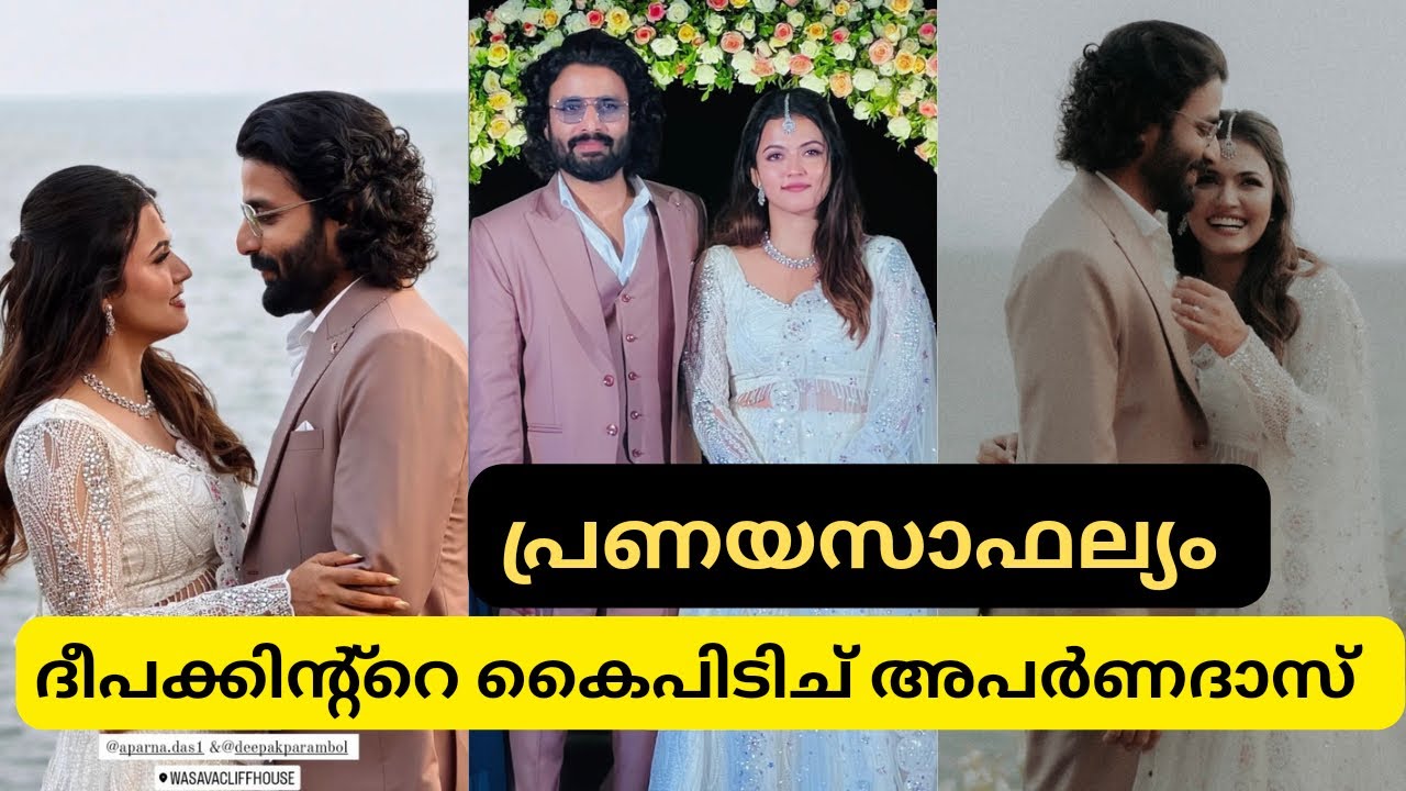 അപർണയുടെയും ദീപകിന്റെയും wedding reception Aparna das & Deepak wedding ...