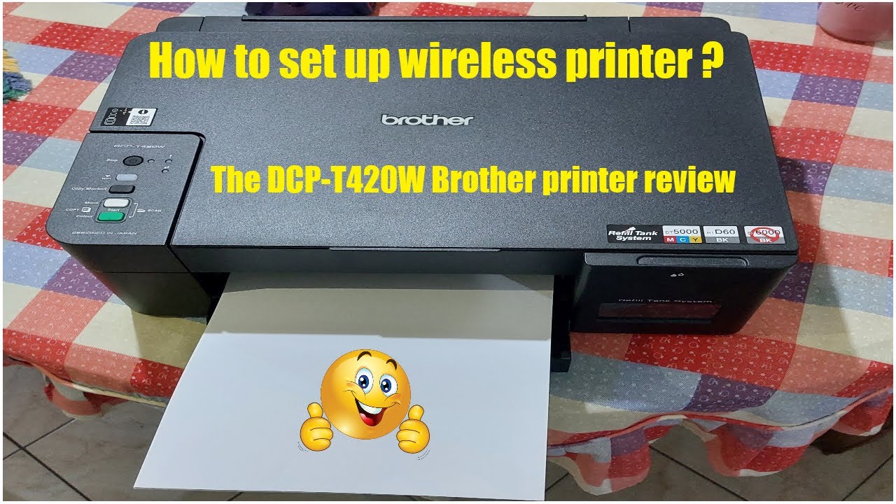How to set up wireless printer in few easy steps | DCP-T420W Brother ...