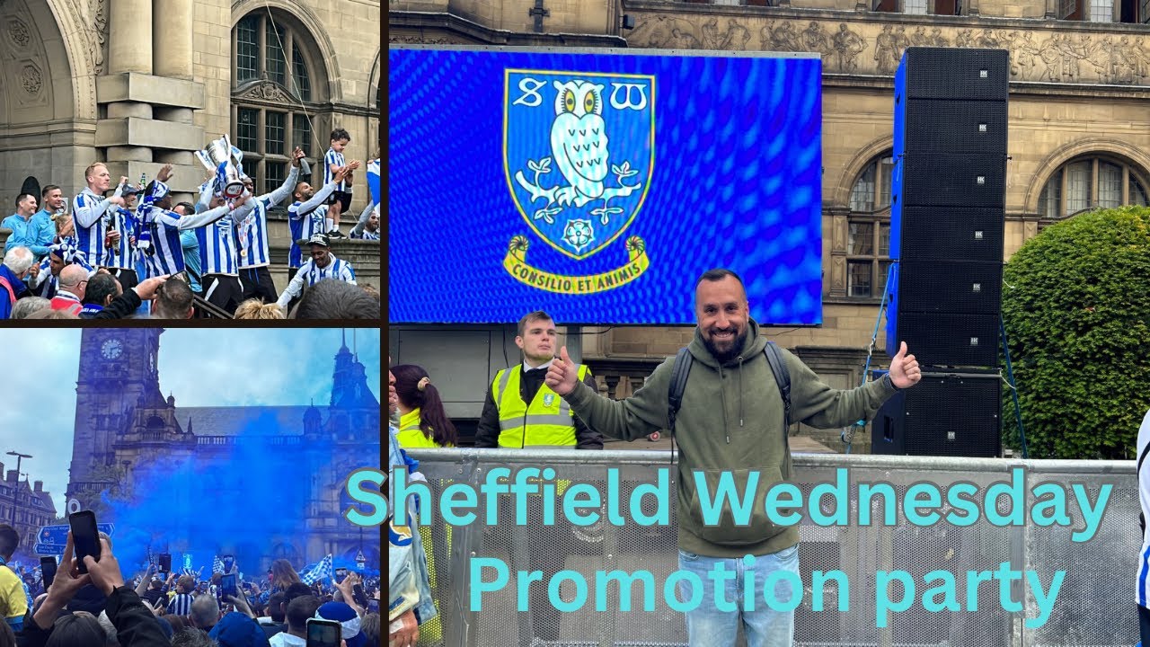 SHEFFIELD WEDNESDAY PROMOTION PARTY!!! Sheffield Wednesday greet the ...