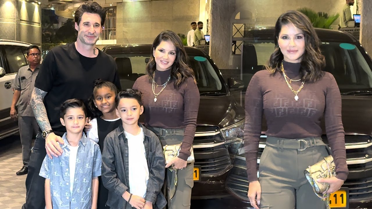Sunny Leone With Family Spotted At The Screening Of Splitsvilla X6 ...