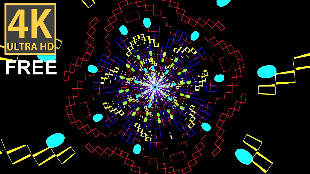 ️Flat Colorful VJ Loops 4K Visual Drum and Bass - YouTube