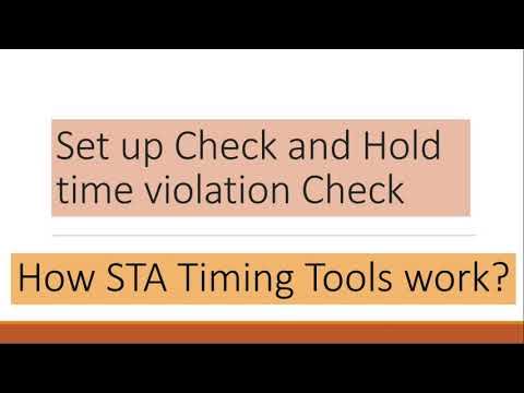 Setup time check and hold time checks - How do Timing analysis tools work? - YouTube