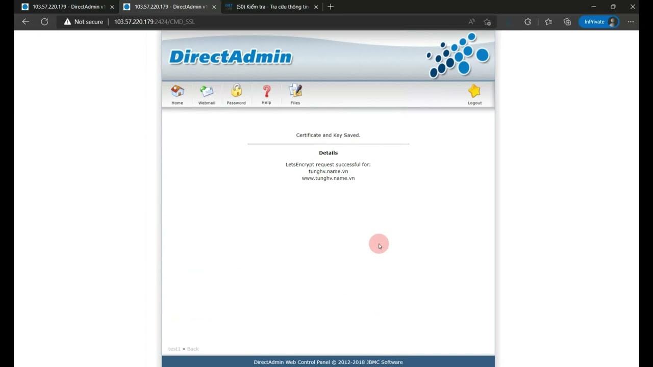 Hướng dẫn cài đặt SSL trên Directadmin - YouTube