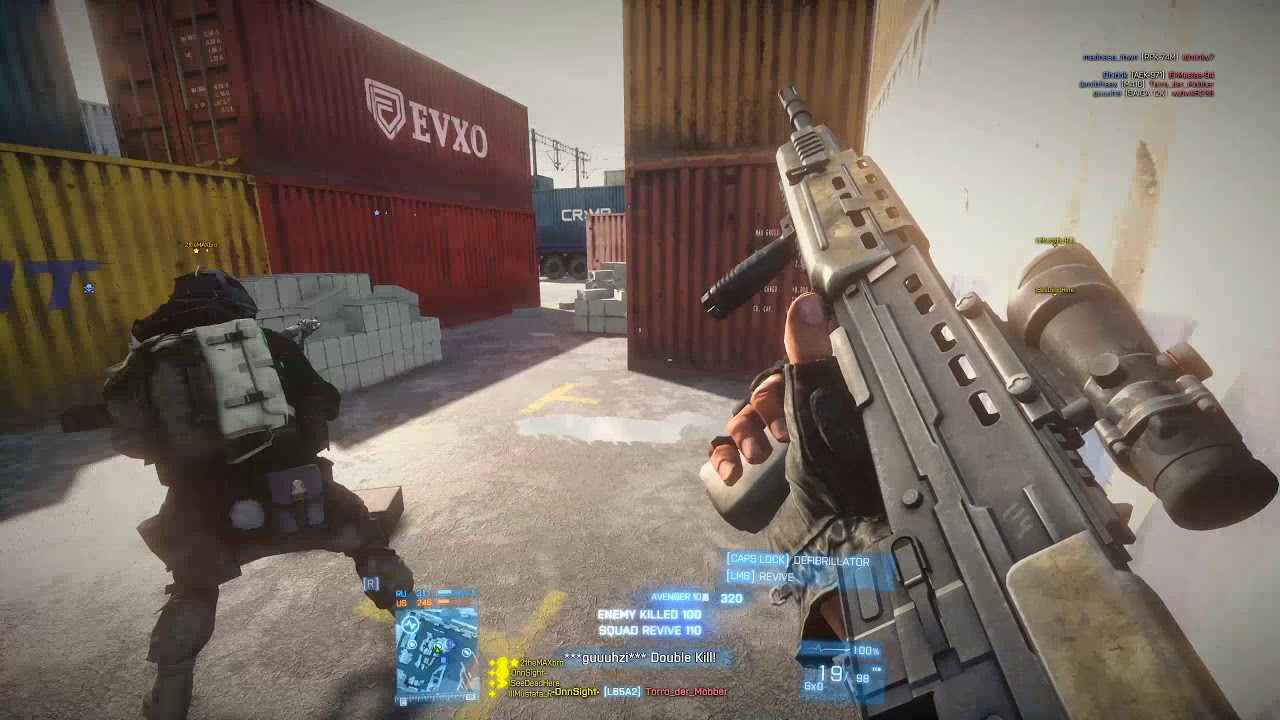 Battlefield 3 Loadout L85A2 4x Acog+Foregrip 87-20 - YouTube