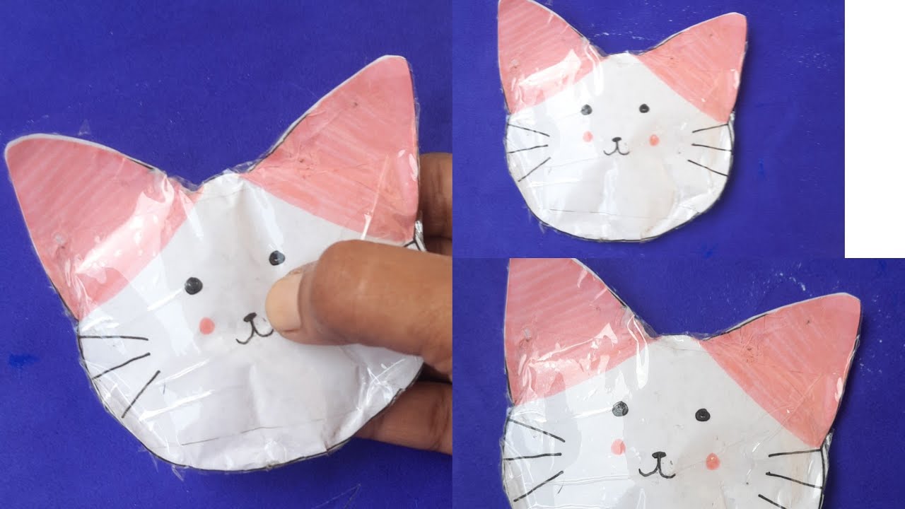 1 minute craft | Paper squishy toy | squishy cat | paper craft - YouTube
