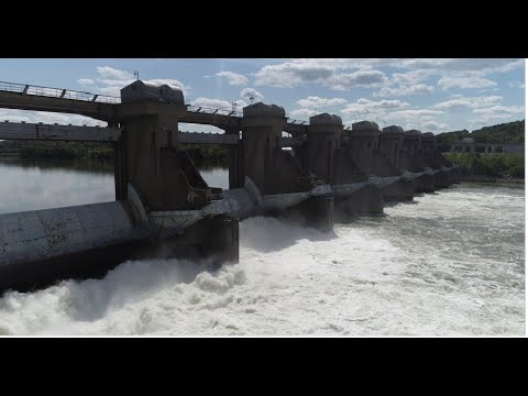 Exploring an Ohio River Dam with a Drone (4K) - YouTube