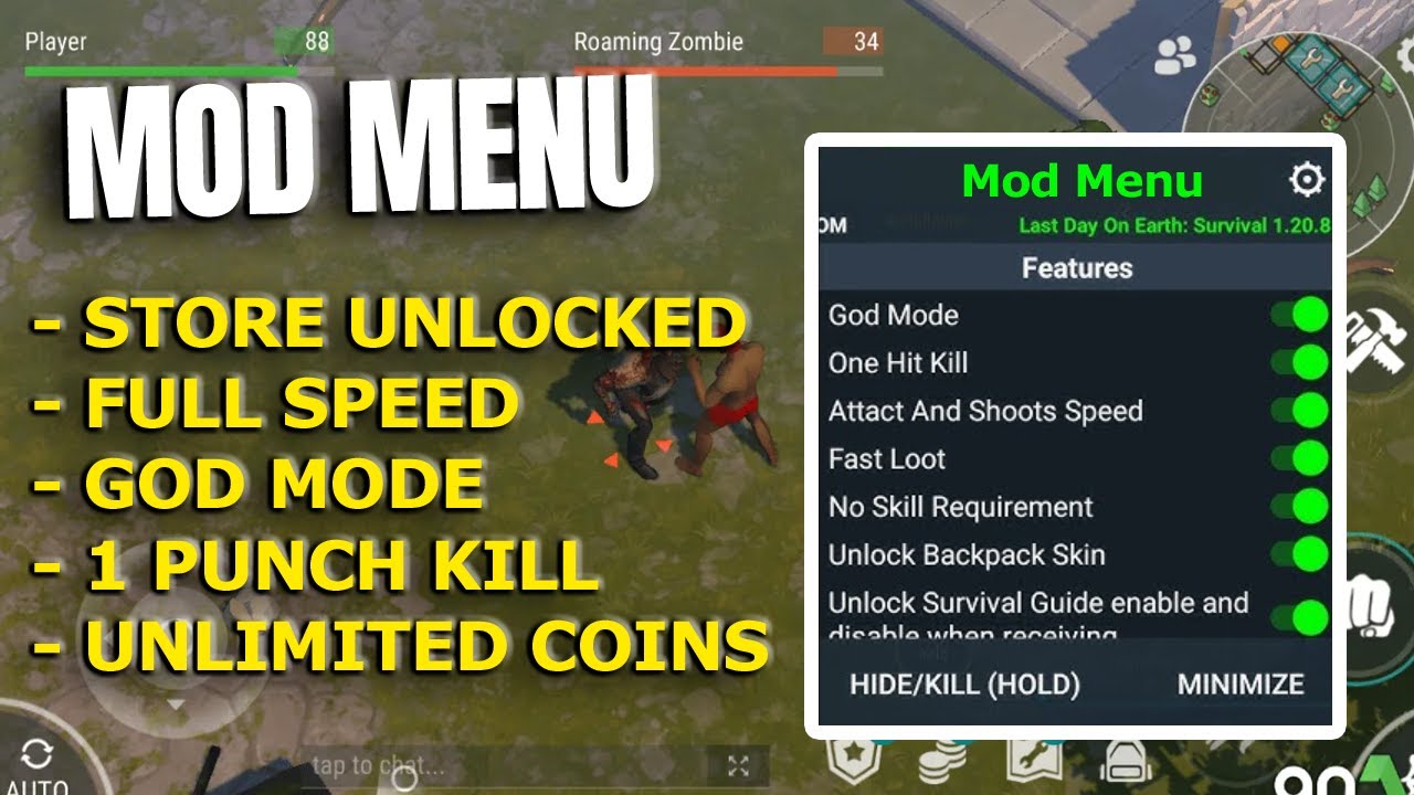 LDOE HACK/MOD Menu - Store Unlocked, Full Speed, God Mode, 1 Hit Kill ...