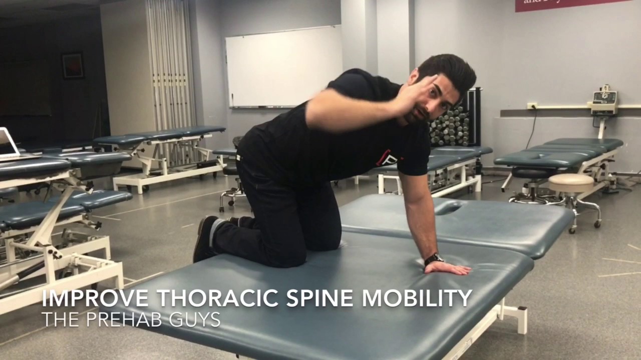 Improve your mid-back mobility! [Thoracic Spine mobility] - YouTube