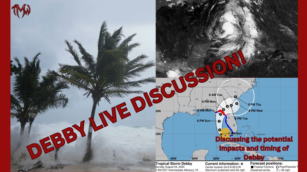 DEBBY LIVE DISCUSSION! GOING OVER IMPACTS, TIMING, AND MORE! - YouTube