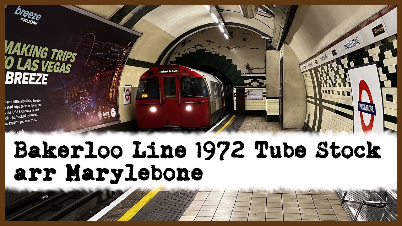 Bakerloo Line 72ts at Marylebone - YouTube