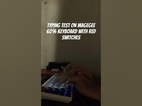 TYPING TEST ON MONKEYTYPE | MAGEGEE 60% KEYBOARD WITH RED SWITCHES ...