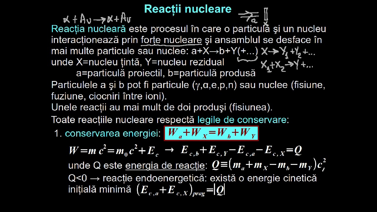Reacţii nucleare. Legi de conservare.| Lectii-Virtuale.ro - YouTube
