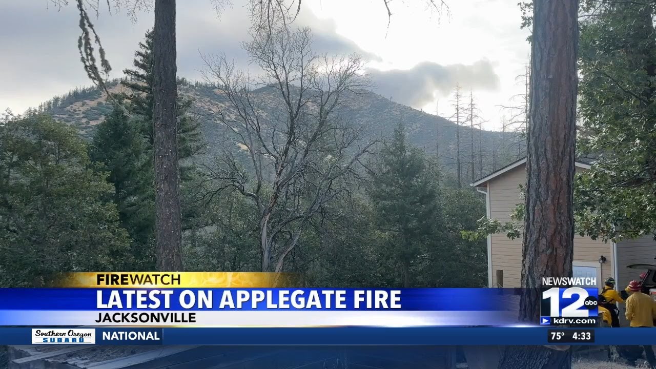 Upper Applegate Fire burning at 470 acres near Jacksonville - YouTube