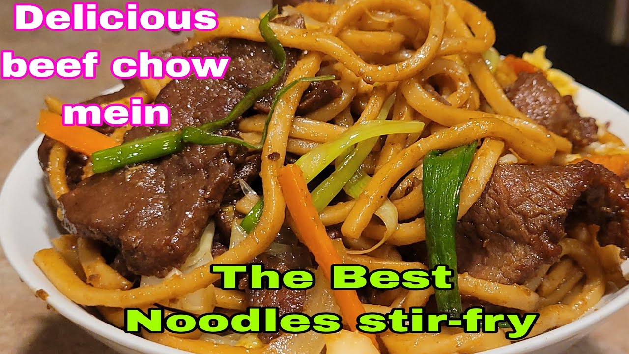 How to cook Beef Chow main/chow main recipe @Greattaste888 - YouTube