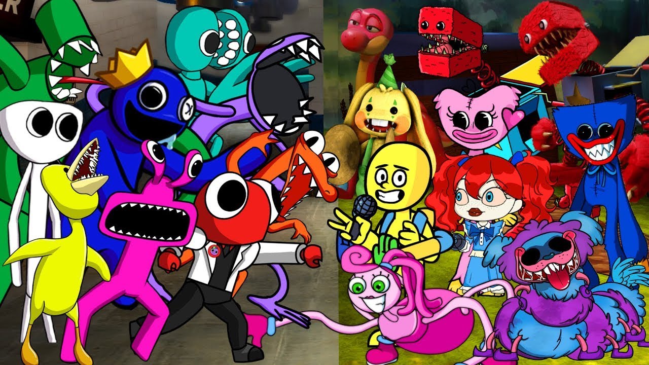 [Update] 2D Rainbow Friends Vs New Project Playtime Remake Final Ver 🎶 ...