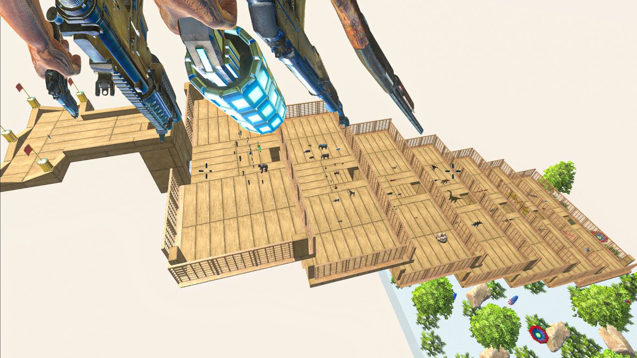 FREE FALL DEATH RUN FPS WITH ALL WEAPONS-Animal Revolt Battle Simulator ...