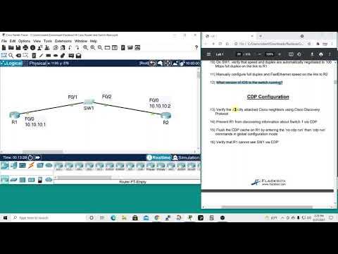 CCNA Lab: Flackbox Lab 5 – Cisco Router and Switch Basics - YouTube