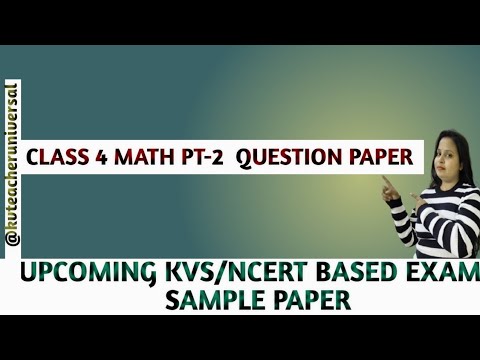 Kv Class 4 Math PT 2 paper Periodic test 2 /KV class 4 paper PT 2/Kvs ...
